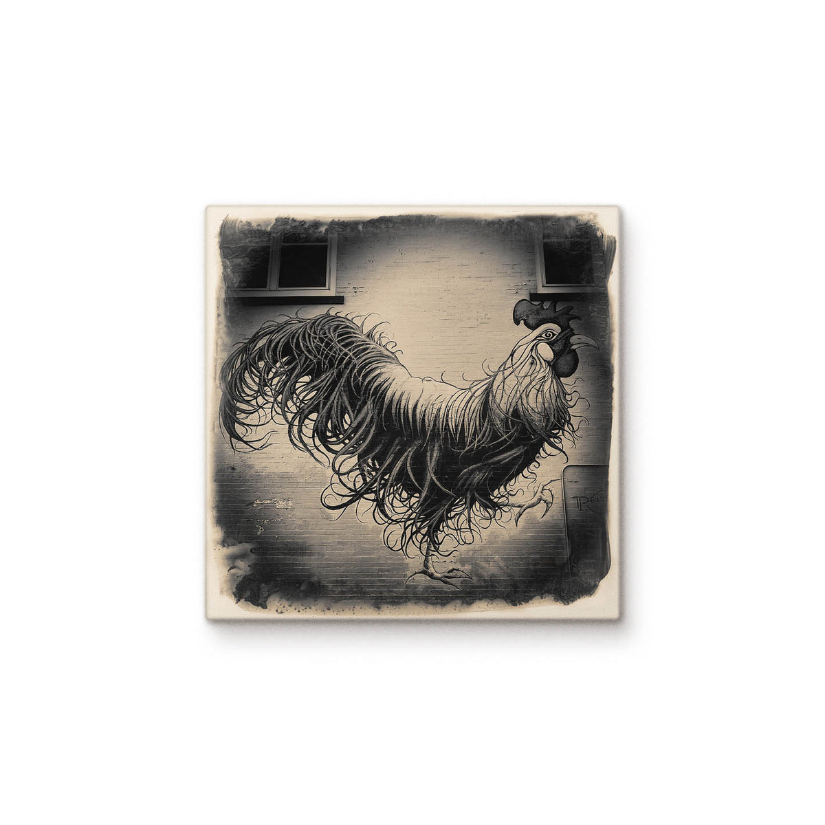 Rooster Mural – Cityscape Tiles