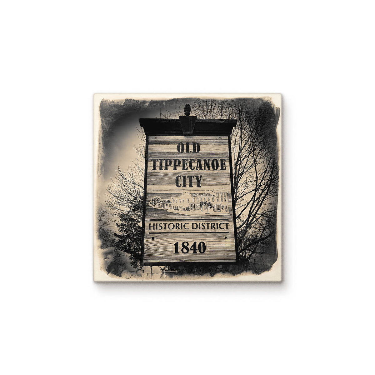 Historic District Sign – Cityscape Tiles