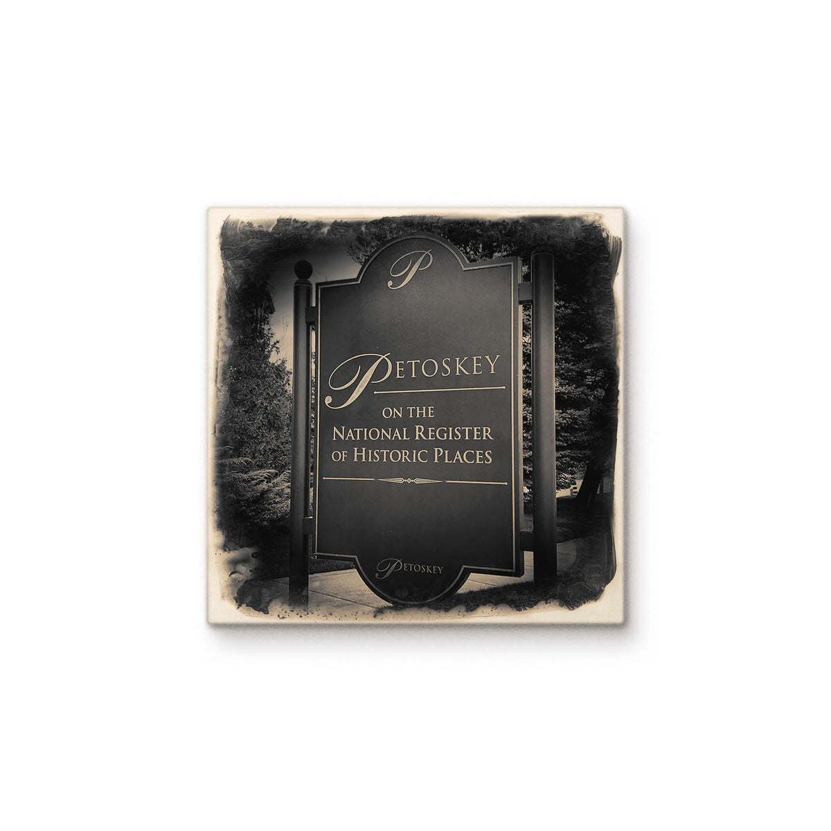 Petoskey Historic Sign – Cityscape Tiles