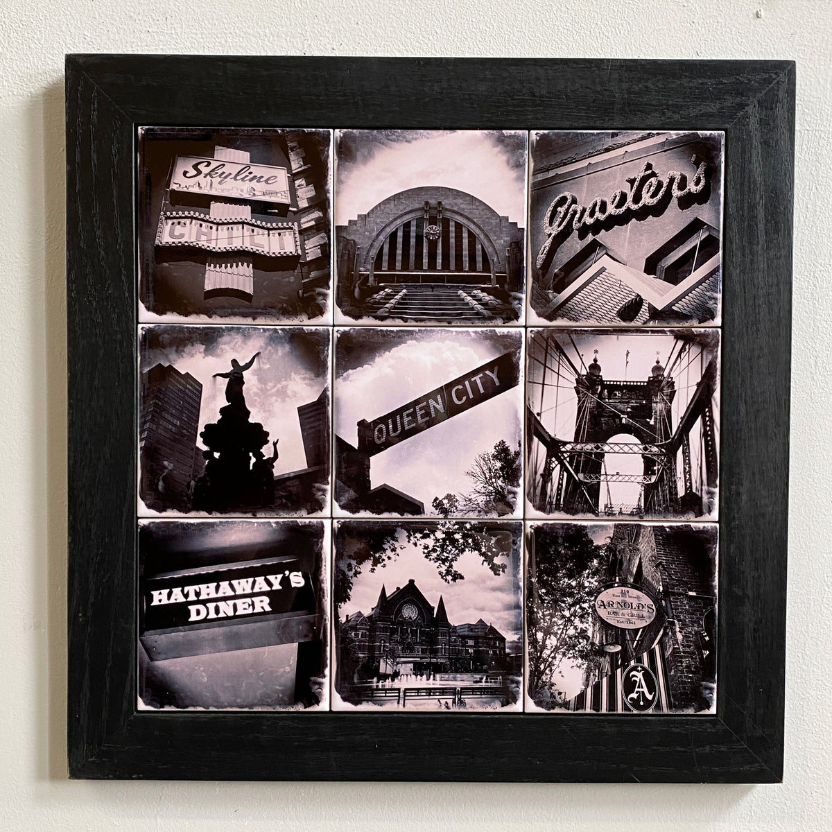 Custom 3x3 Tile Frame – Cityscape Tiles