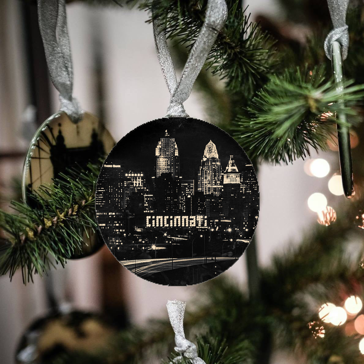 Cincinnati Night Skyline | Cityscape Tiles