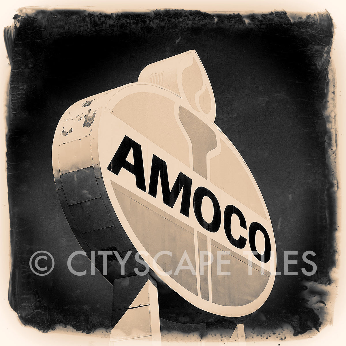 Amoco Sign | Cityscape Tiles
